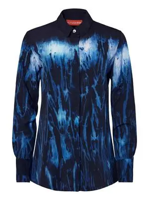Altuzarra Chika Shibori-print Shirt - Blue