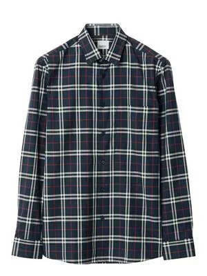 BURBERRY Simpson Checked Cotton Shirt