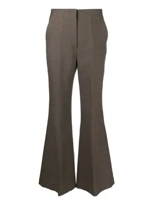 Nanushka High-rise Flared Trousers - Brown