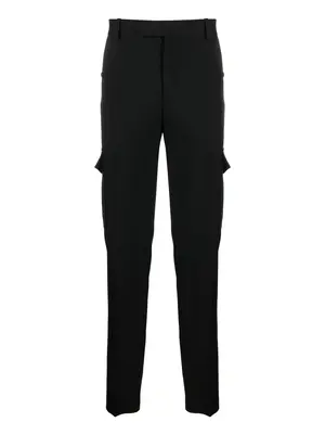 Alexander McQueen Tapered-leg Cargo Trousers - Black
