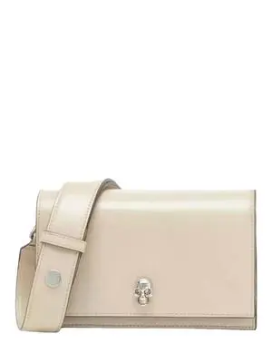 Alexander McQueen The Biker Skull Shoulder Bag - Neutrals