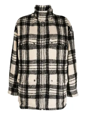 IRO PARIS IRO Bielo Checked Coat