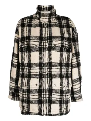 IRO PARIS IRO Bielo Checked Coat