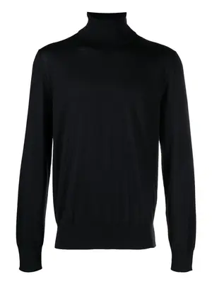 Dolce & Gabbana Roll-neck Cashmere Jumper - Blue