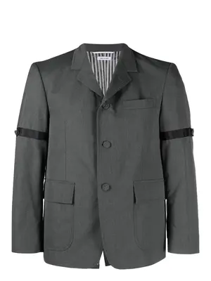 Thom Browne Single-breasted Blazer - Grey