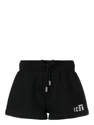 Dsquared2 Cotton Jersey Shorts - Black