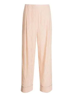 Philosophy Di Lorenzo Serafini Lace Wide-leg Trousers - Neutrals