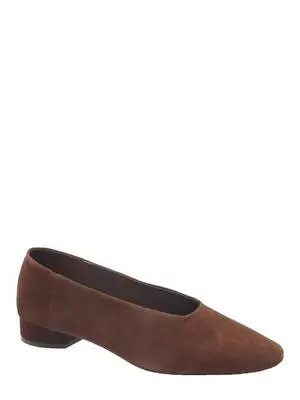 Jeffrey Campbell Trustee Leather Pumps - Brown Suede