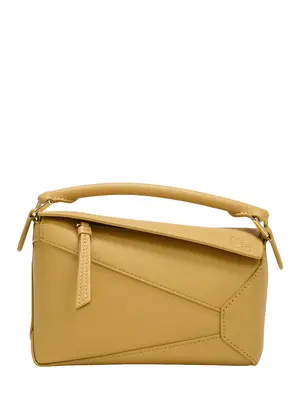 Loewe Loewe X Paula's Ibiza Puzzle Edge Mini Top-Handle Bag Sahara