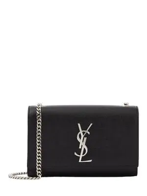 Saint Laurent Kate Small Leather Shoulder Bag - Black
