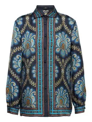 ETRO Printed Silk Twill Shirt