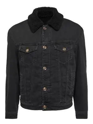 Versace Denim Blouson Jacket - Black