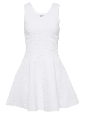 ALAÏA Alaïa Croc-Effect Knitted Minidress