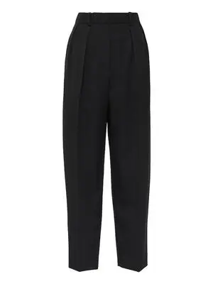 THE ROW Corby High-rise Straight Pants - Black