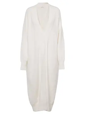 Alaïa Alpaca-blend Sweater Dress - White