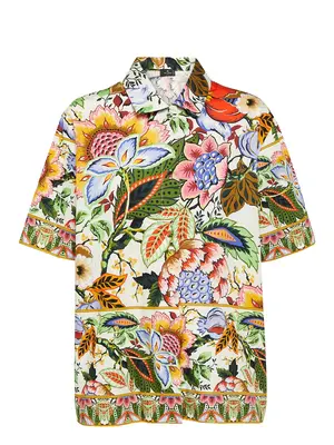 Etro Floral Cotton Shirt - Multicoloured