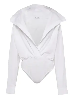 Alaïa Hooded Bodysuit - White