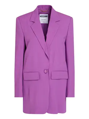 Moschino Crepe Blazer - Violet
