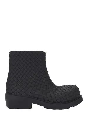 Bottega Veneta Fireman Ankle Boots - Black