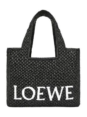 Loewe Font Small Tote Bag - Black