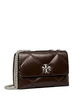 Tory Burch Small Kira Diamond Quilt Shoulder Bag - Cocoa