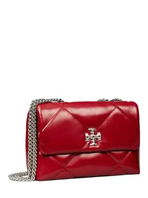 Tory Burch Small Kira Diamond Quilt Shoulder Bag - Red