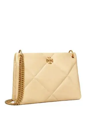 Tory Burch Small Kira Diamond Quilt Shoulder Bag - Vanilla Soft Serve