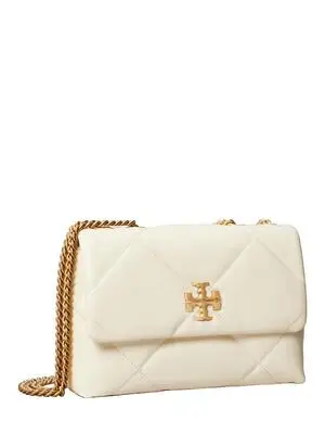 Tory Burch Small Kira Diamond Quilt Shoulder Bag - Warm White