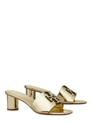 Tory Burch Ines Heeled Mule Crash Gold/gold