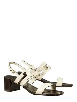 Tory Burch Ines Heeled Mule Light Cream/cocoa