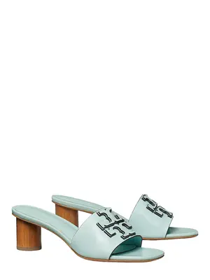 Tory Burch Ines Heeled Mule Sea Bubble