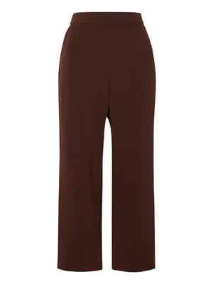 Max Mara Glasgow Stretch-jersey Straight-leg Pants - Brown