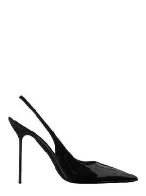 Paris Texas Lidia Patent-Leather Slingback Pumps Black