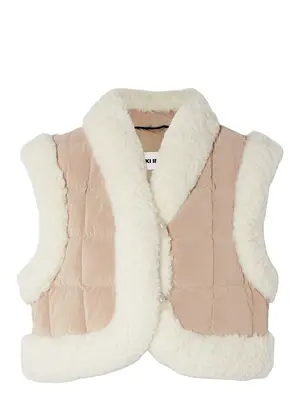 IENKI IENKI IENKI IENKI Keptar Cropped Down Vest Neutrals