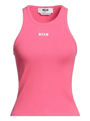 MSGM Cotton-blend Tank Top - Pink