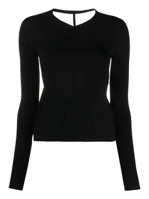 Khaite The Iskra Open-back Top - Black