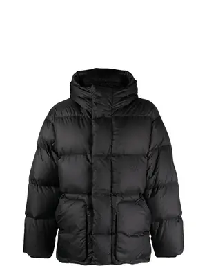 IENKI IENKI Michlin Zip-up Quilted Hooded Jacket - Black