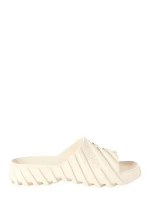 Off-White Embossed Slides - Neutrals