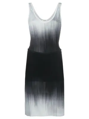 PETER DO Faded-effect Detachable-panel Dress - Grey