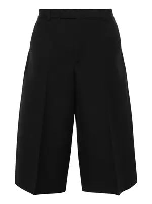 Gucci Wide-leg Cropped Trousers - Black