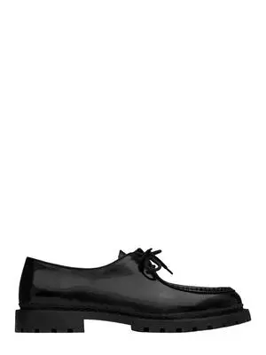 Saint Laurent Marbeuf Leather Derby Shoes - Black