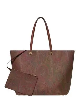 Etro Essential Maxi Tote Bag - Brown