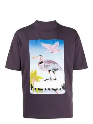Heron Preston Censored Heron Cotton T-shirt - Purple
