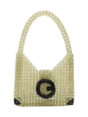 Germanier Bead-embellished Shoulder Bag - Green