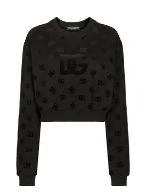 Dolce & Gabbana Logo-print Sweatshirt - Black