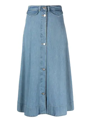 MOSCHINO JEANS MOSCHINO JEANS A-Line Denim Skirt