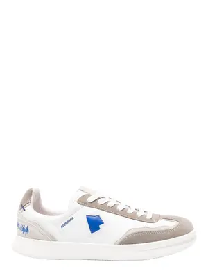 ADER ERROR Logo-embroidered Leather Sneakers - White