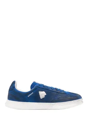 ADER ERROR Logo-embroidered Suede Sneakers - Blue