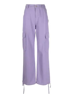 Moschino Logo-patch Cargo Trousers - Purple