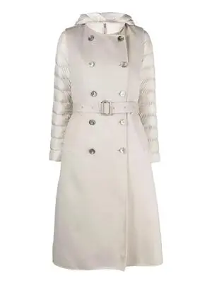 MOORER Harna Layered Padded Coat - Neutrals
